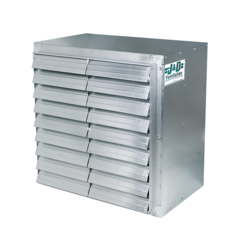 24" POWERED ALUMINUM INTAKE SHUTTER - Full Bloom Light Deprivation
