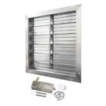 36" POWERED ALUMINUM INTAKE SHUTTER - Full Bloom Light Deprivation